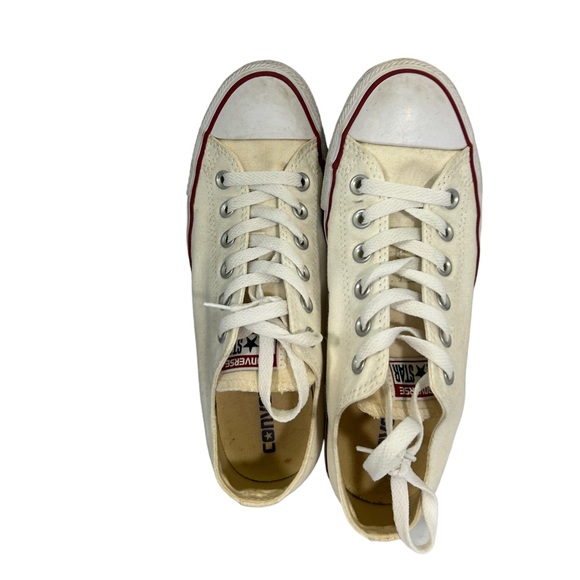Converse | Shoes | Converse All Star Cream White Canvas Womens 85 Men ...